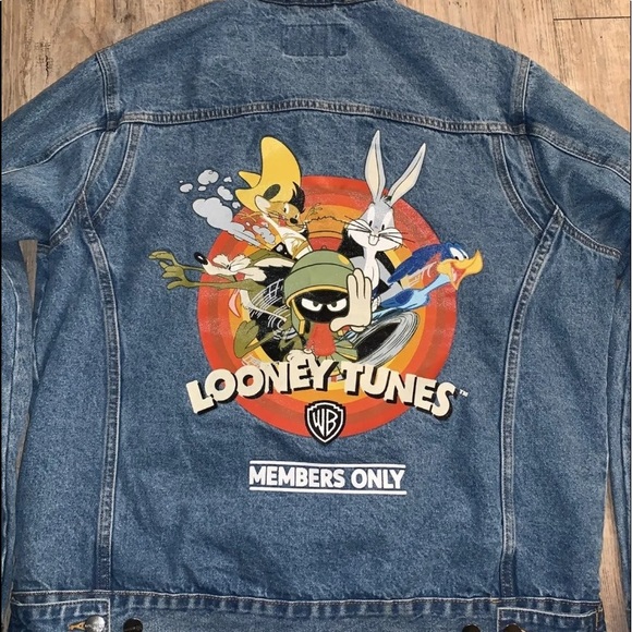 Members Only | Jackets & Coats | Members Only Looney Toons Denim Jacket ...